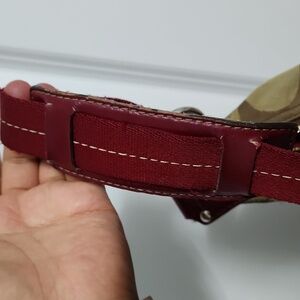 Coach | Bags | Coach Red Canvas Monogram Shoulder Bag | Poshmark